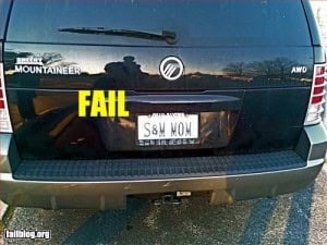 12 Cleverly Offensive License Plates