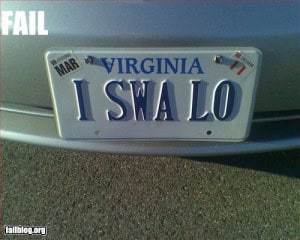 12 Cleverly Offensive License Plates