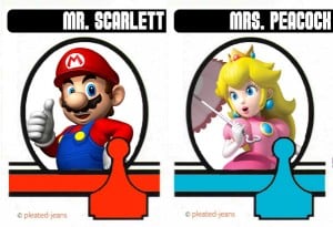 Super Mario Clue Board Game