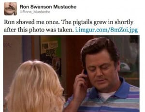 Tweets From Ron Swanson's Mustache