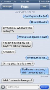Kids Prank Parents With Drug Deal Text (18 Pics)