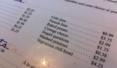 18 Funny Menu Items