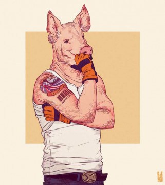 20 Awesome Illustrations of Humanized Animals