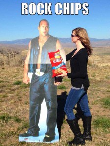 Family Goes Pun Crazy With Cardboard Cut-Out of The Rock (23 Pics)