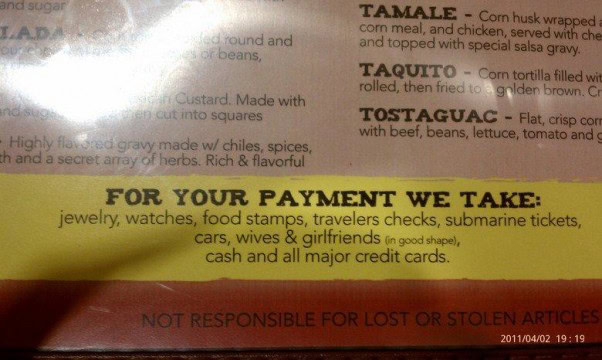 These Menus Come With a Free Side Order of Humor (19 Pics)