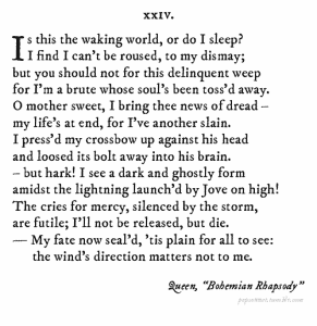 Pop Songs Rewritten as Sonnets (14 Pics)