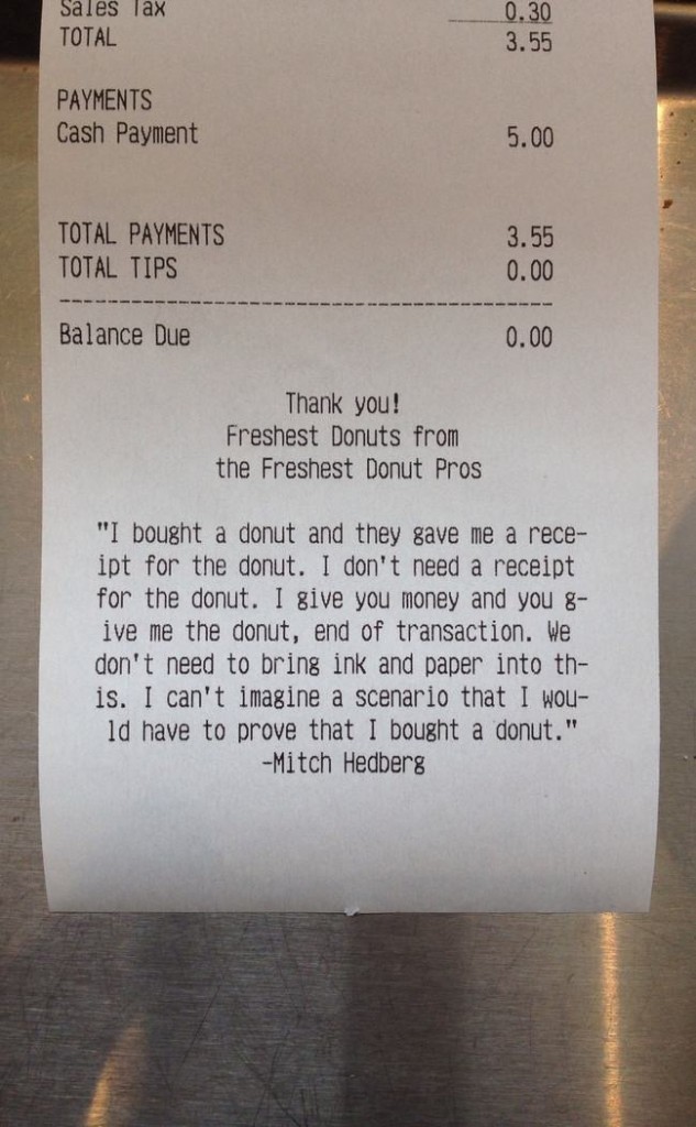 20 Funny Things Spotted on Receipts