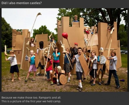 Awesome 'Cardboard Camp' Lets Kids Roleplay in Epic Battles