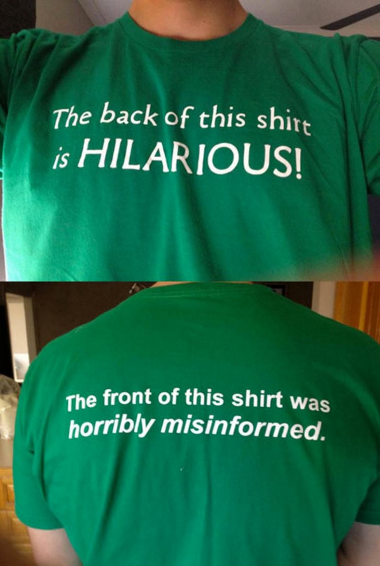 20 Funny Shirts Spotted on the Internet