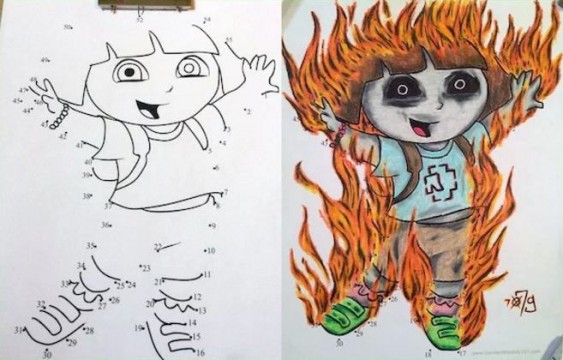 24 New Corrupted Coloring Book Pages