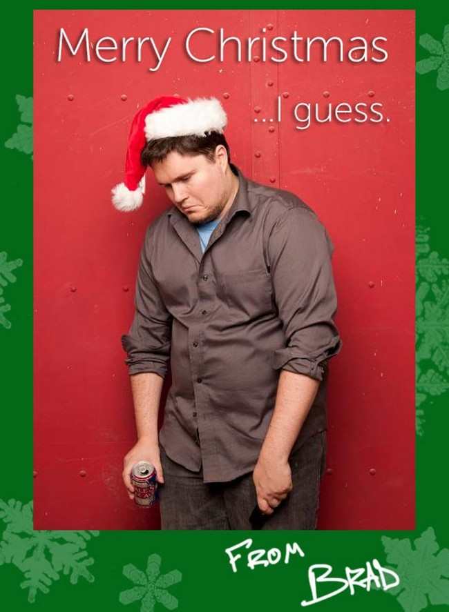 21 Hilarious Solo Christmas Cards