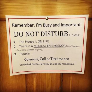 19 "Do Not Disturb" Signs That Are Too Funny To Ignore