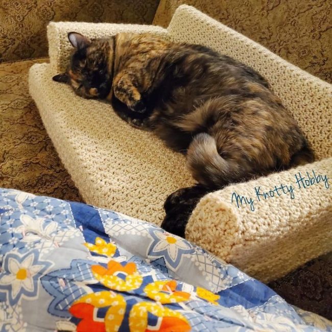 Tiny Crochet Cat Sofas Because We All Have That Kind Of Time