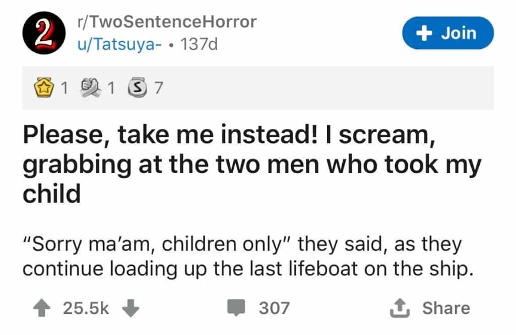 Two Sentence Horror Stories Are Both Efficient And Scary