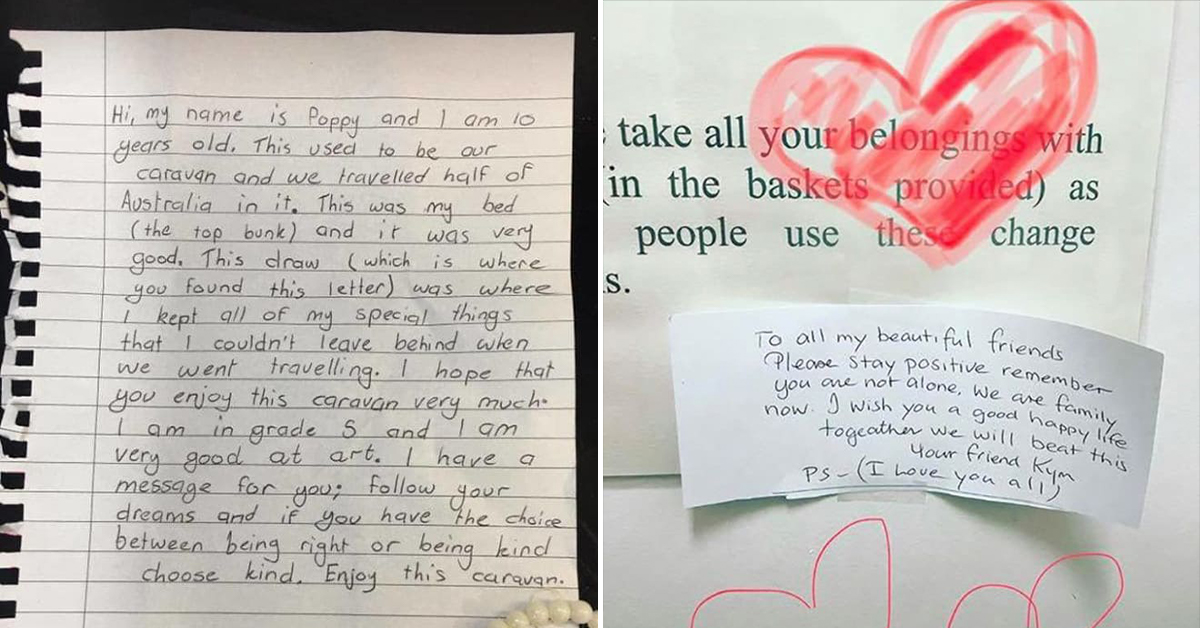 Family Posts Letter They Found In Newly Purchased Van, Inspires Others ...