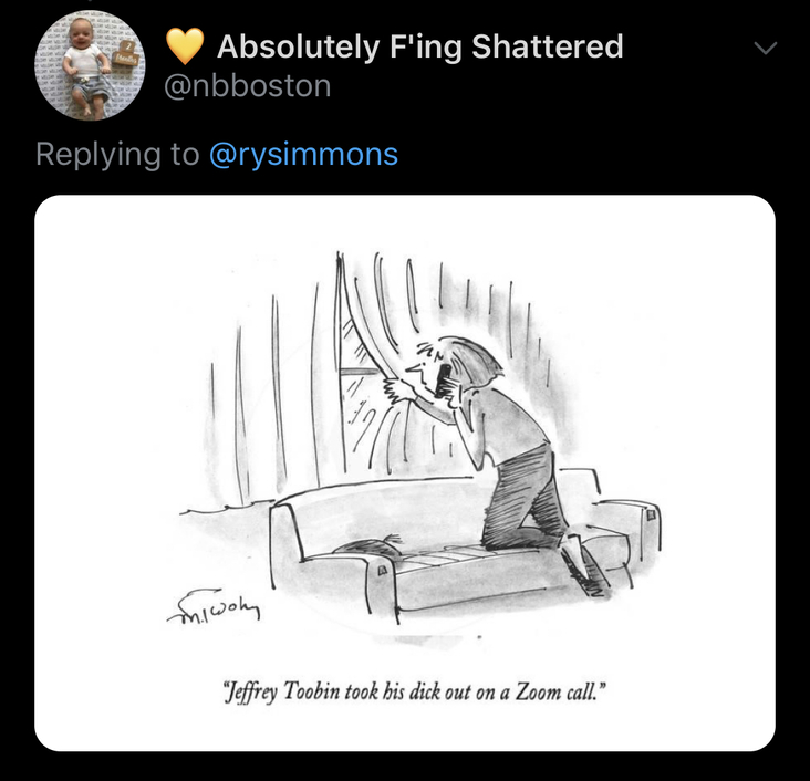 New Yorker Cartoon Captions Replaced With Reference To Jeffery Toobin