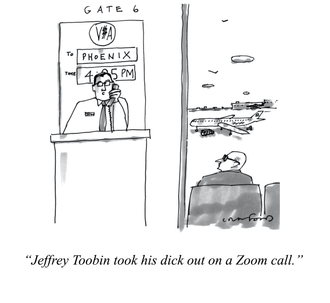 New Yorker Cartoon Captions Replaced With Reference To Jeffery Toobin