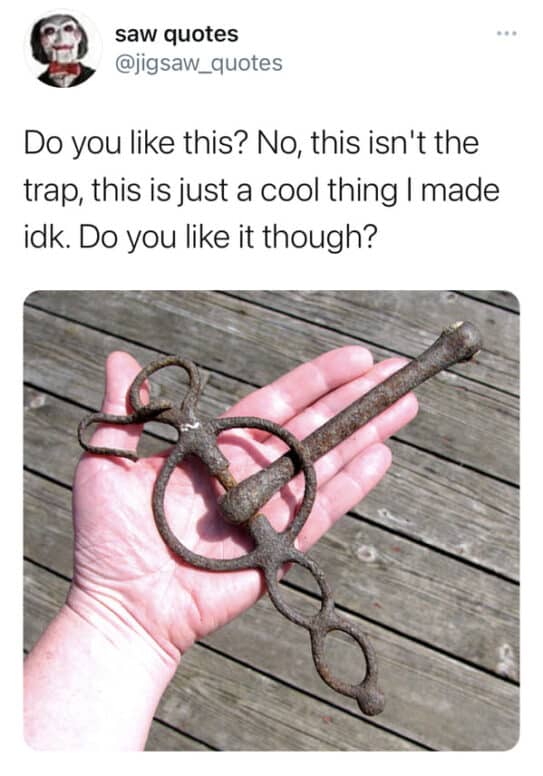 Let's Play A Game. Try Not To Laugh At The Jigsaw Quotes Twitter ...