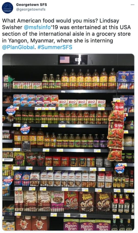 The "American Food Section" In Other Countries Looks Exactly How You'd ...