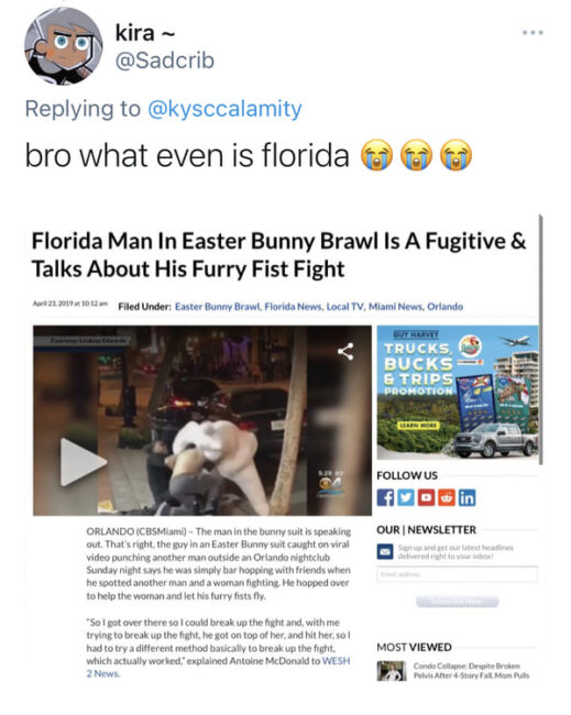 Viral Twitter Thread Has People Doing The "Florida Man Birthday ...