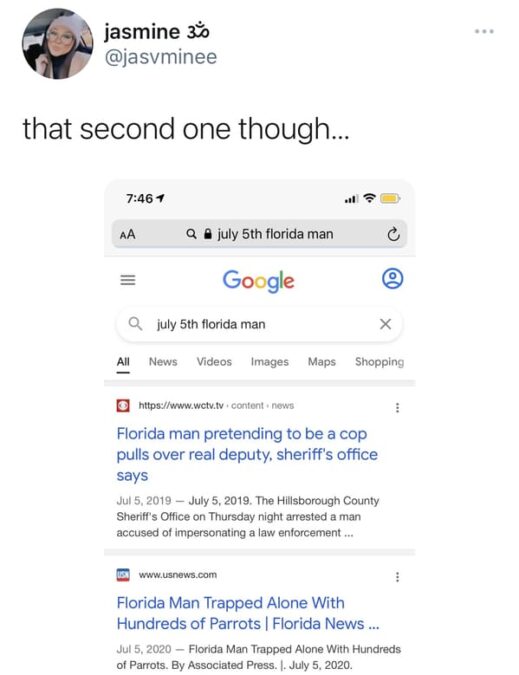 Viral Twitter Thread Has People Doing The "Florida Man Birthday ...