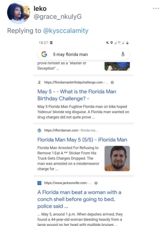 Viral Twitter Thread Has People Doing The "Florida Man Birthday ...