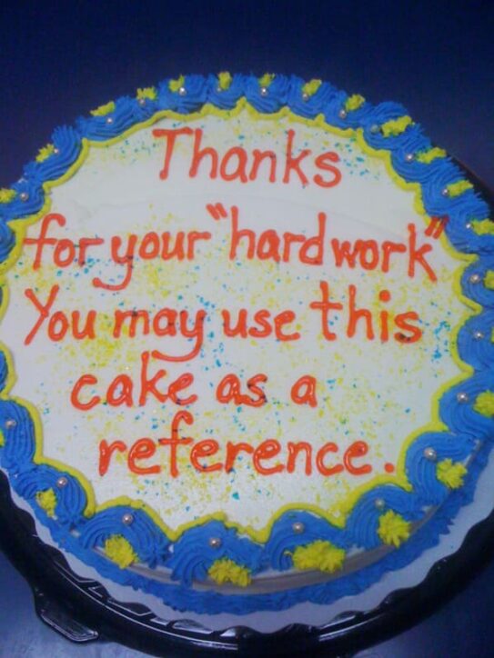 Kind Of Mean But Definitely Funny Farewell Cakes (25 Pics)
