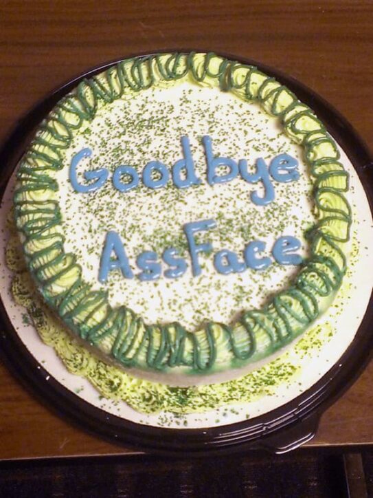 Kind Of Mean But Definitely Funny Farewell Cakes (25 Pics)