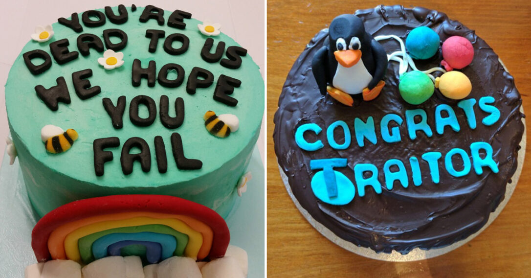 Kind Of Mean But Definitely Funny Farewell Cakes (25 Pics)