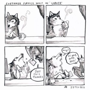 25+ "Customer Service Wolf" Comics That Hilariously Illustrate The ...
