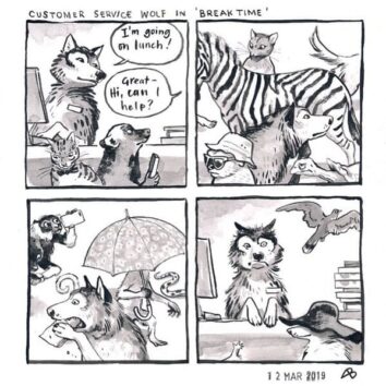 25+ "Customer Service Wolf" Comics That Hilariously Illustrate The ...