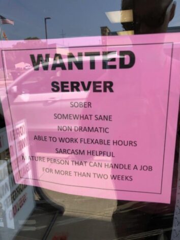 Funny Help Wanted Signs Worth A Look Regardless Of Your Employment (18 ...