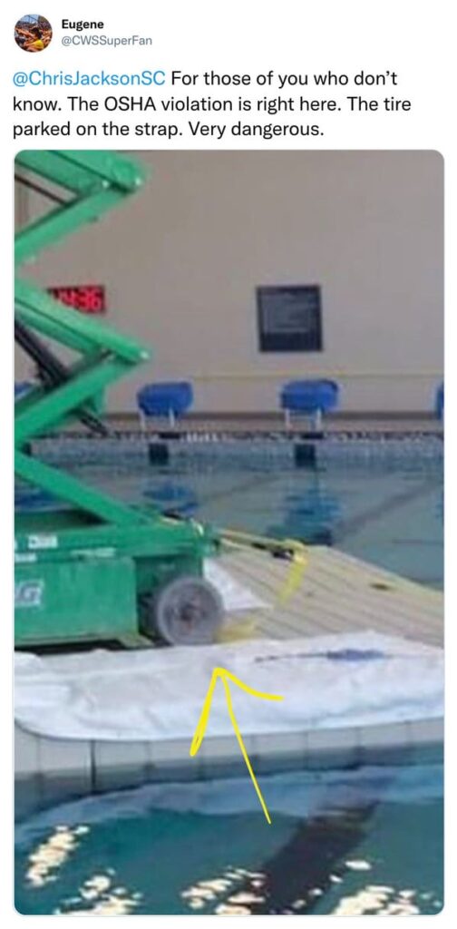 Twitter Hilariously Reacts To An OSHA Violating Swimming Pool Crane (22 ...