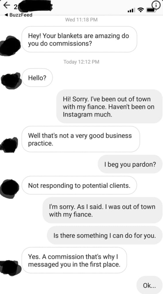 Artists Are Sharing Rude Messages They've Gotten From Choosy Beggars ...