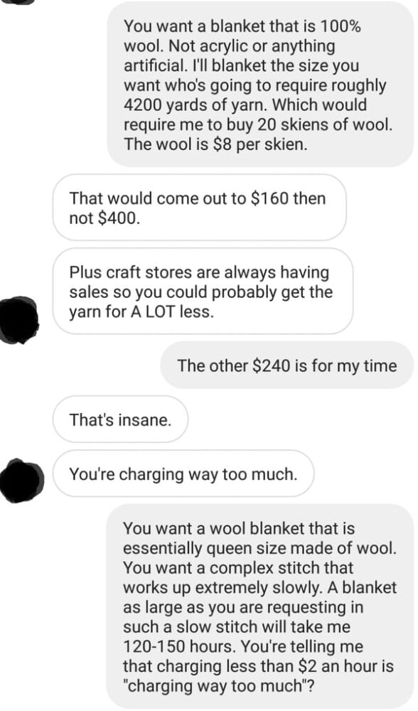 Artists Are Sharing Rude Messages They've Gotten From Choosy Beggars ...