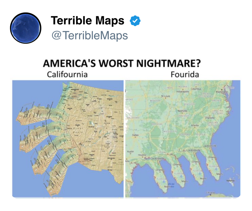 25 Terrible Maps That Aren't Good For Anything But Making Us Laugh