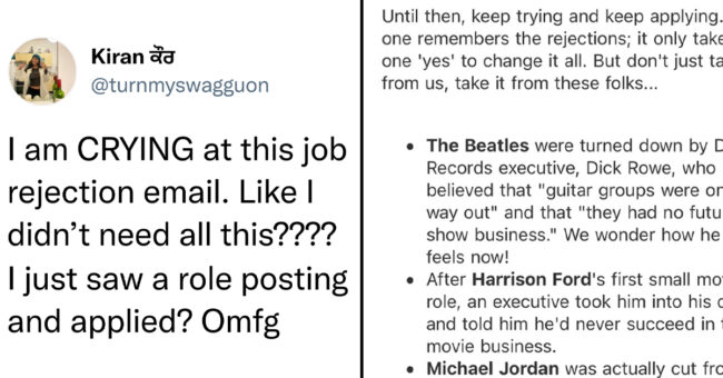 People Are Sharing Wild Job Rejection Letters They've Gotten