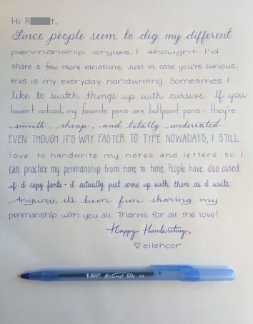 People Are Sharing Examples Of Perfect Penmanship And It's So ...