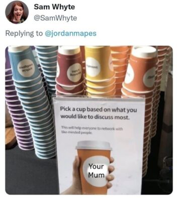 Awkward Business Networking Coffee Cups | FizX