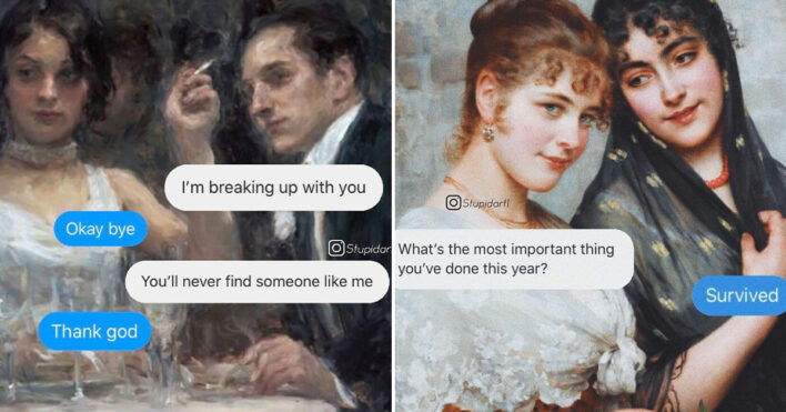 Artist Adds Funny And Profound Captions To Paintings (30 Pics)