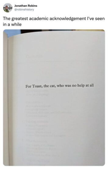 40 Hilariously Creative And (Somewhat) Wholesome Book Dedications Are ...