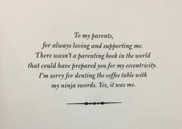 40 Hilariously Creative And (Somewhat) Wholesome Book Dedications Are ...