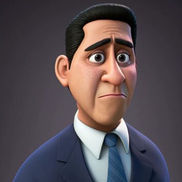 AI Art Brings The Office Characters To Life As Pixar Characters (17 Pics)