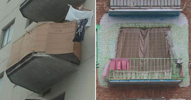 30 Of The Most Bizarre Balconies People Have Encountered