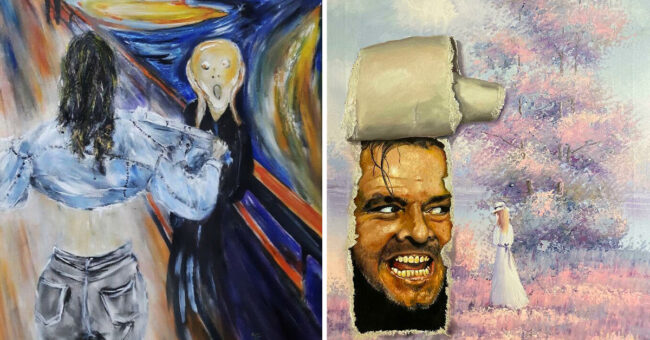 38 Times Artists "Repainted" Thrift Store Paintings And The Results ...