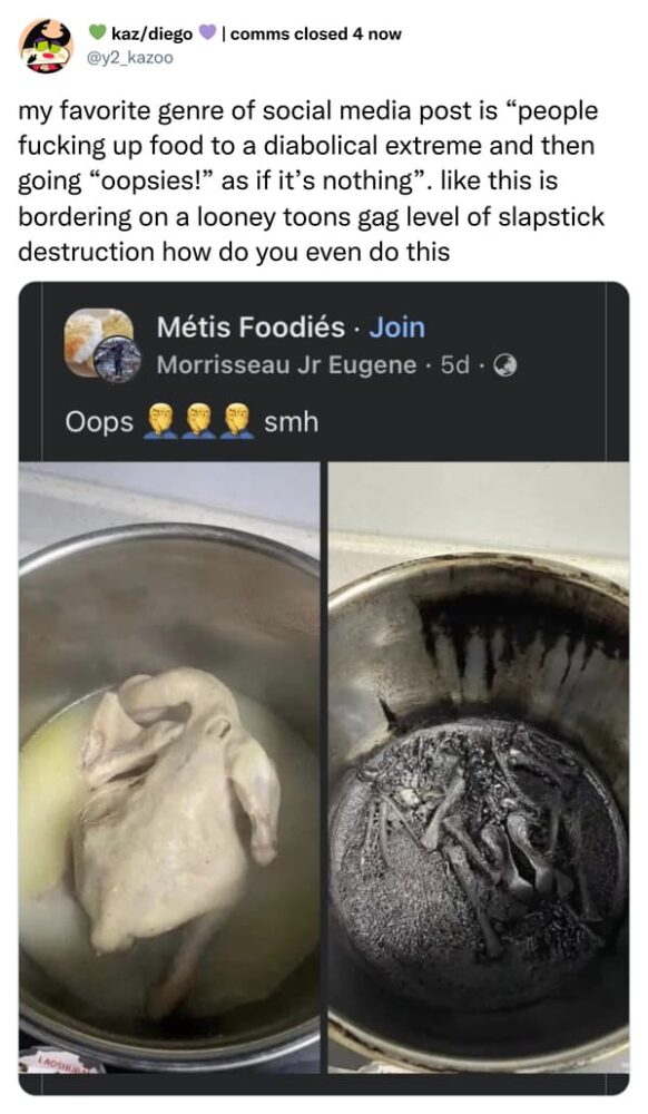 Twitter Users Share Their Biggest Food 'Oopsies' Resulting In ...