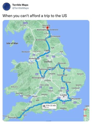 These Maps Aren’t Helpful Unless You’re Looking For A Laugh (25 ...