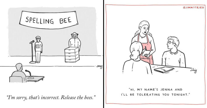 This Artist Uses Only One Panel To Land Funny Jokes (35 Comics)