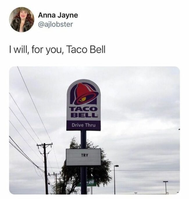 35 Funny Taco Bell Memes That'll Make You Not Only Live, But Laugh Más