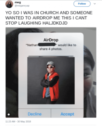 35 Times People Got Hilariously Trolled By AirDrops From Strangers